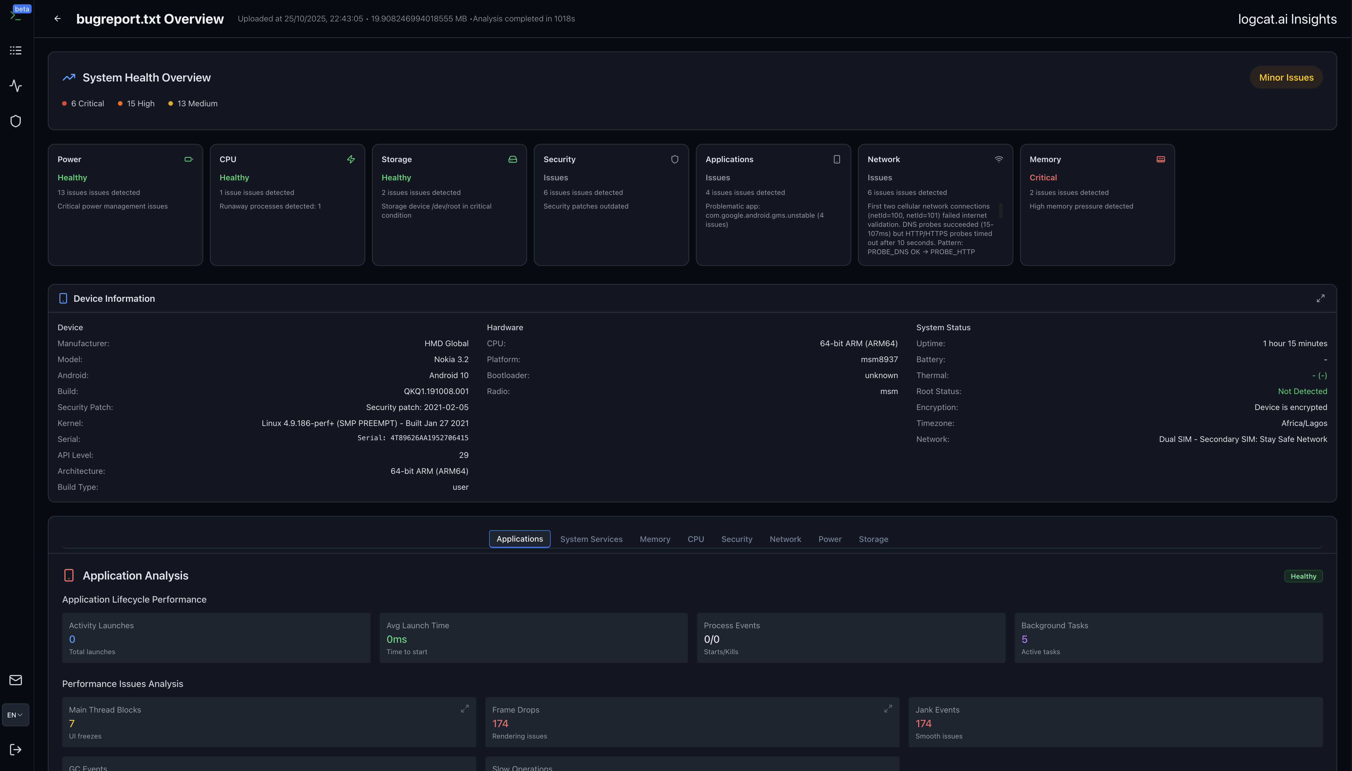 logcat.ai - Industry-First AI Observability for Android & Linux systems